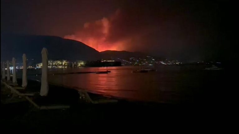 Sea Evacuations begin in Corfu as wildfires chaos hit second Greek ...